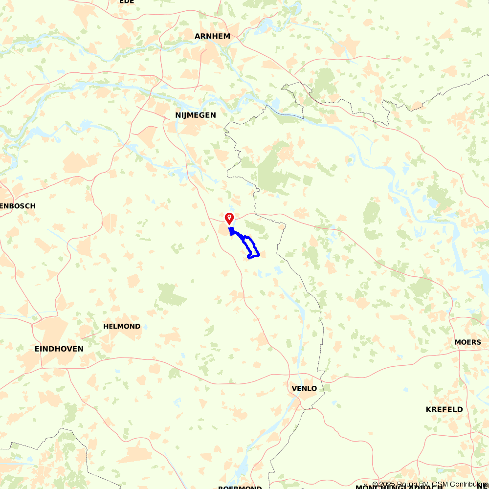 boxmeer mountains 2025 - Boxmeer - Hiking route | Route.nl