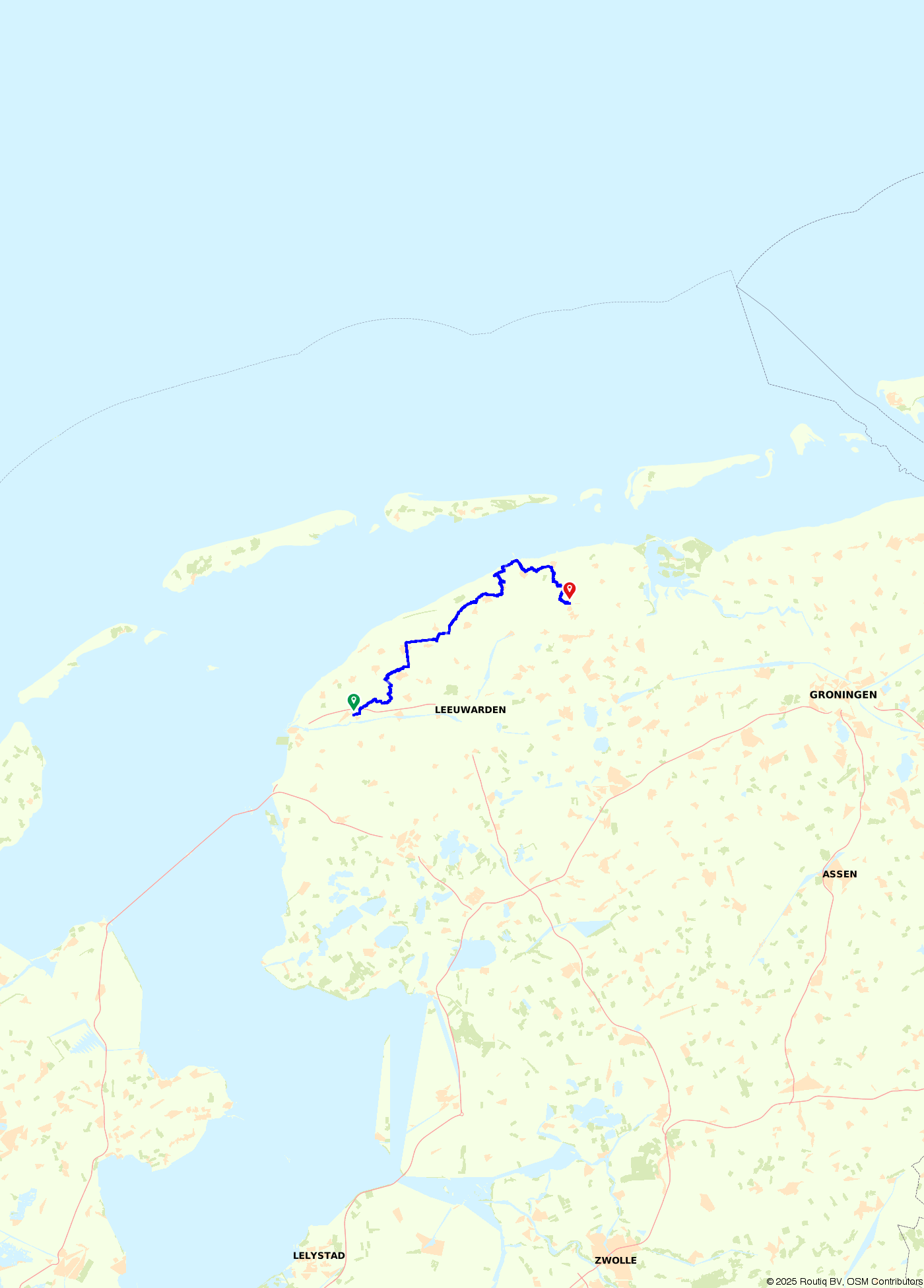 Eleven Cities Cycle Route Day 6 Franeker Dokkum - Waadhoeke - Cycling ...