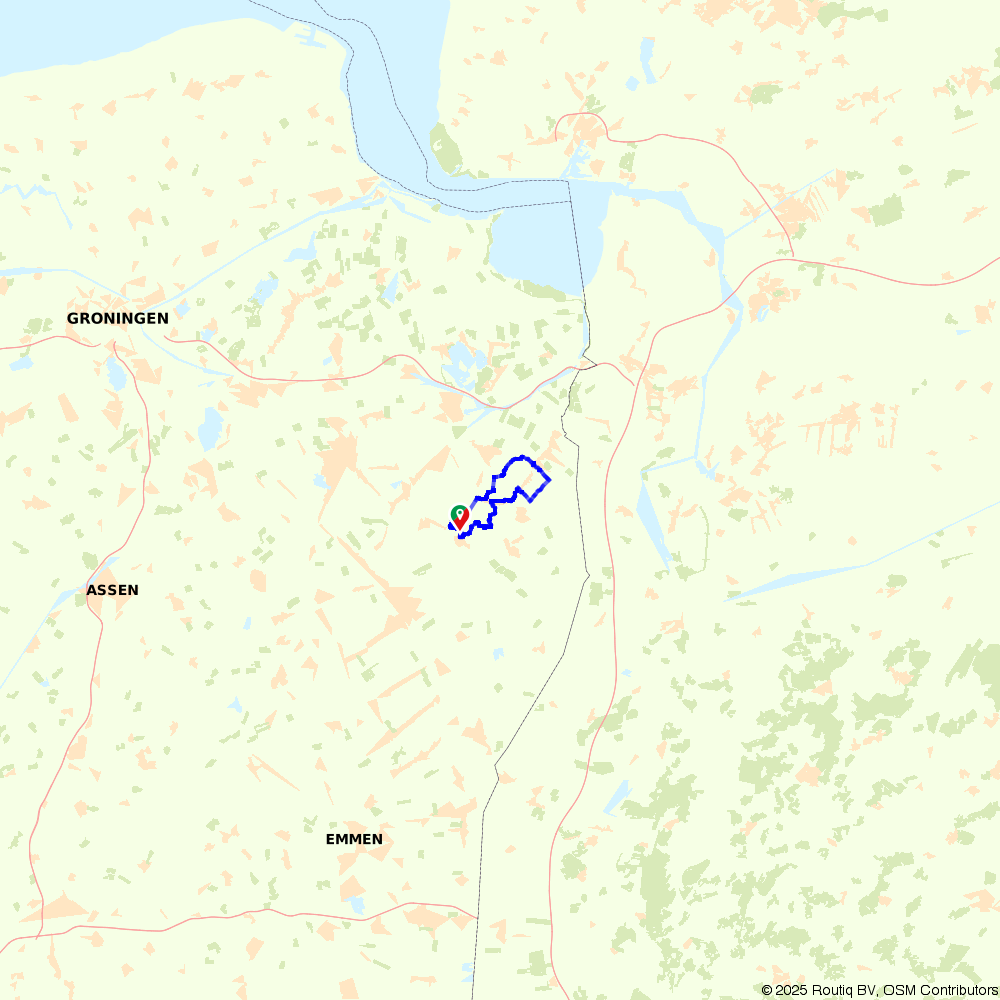 Pedaling Onstwedde 14-5-25 Veendiep - Stadskanaal - Cycling route ...