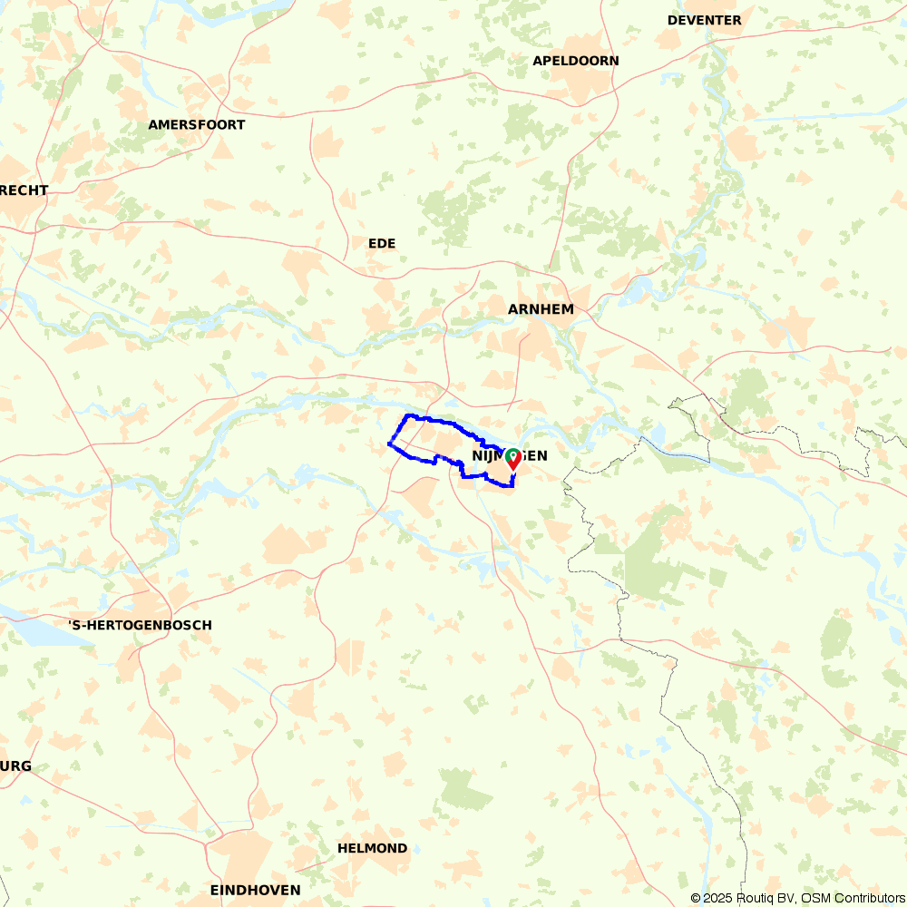 524582 Cycling from Nijmegen to Winssen