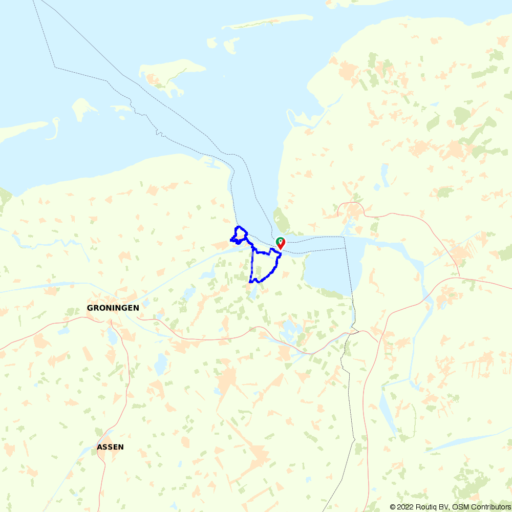 Municipality of Delfzijl - Delfzijl - Cycling route | Route.nl