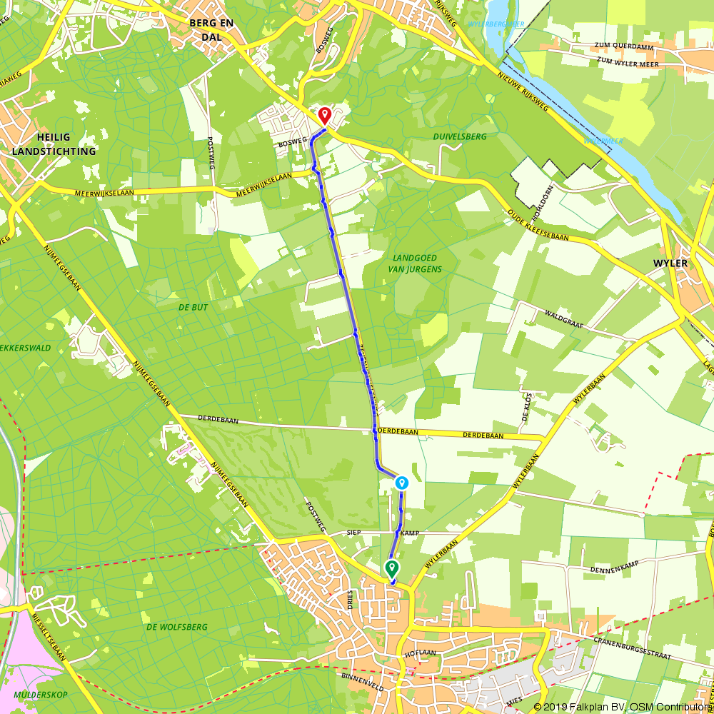 Climb the Zevenheuvelenweg in Groesbeek - Berg en Dal - Hiking route ...
