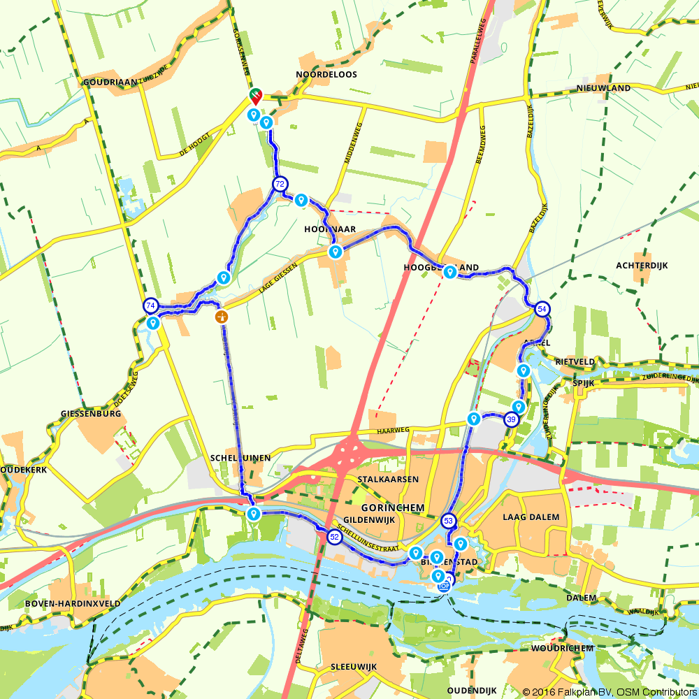 Enjoy historic Gorinchem - Molenlanden - Cycling route | Route.nl