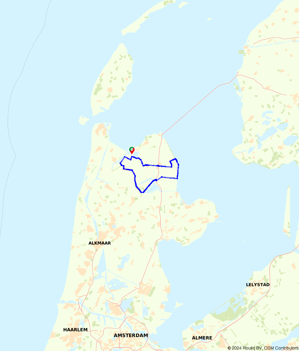 From Anna Paulowna to the IJsselmeer - Anna Paulowna - Cycling route ...