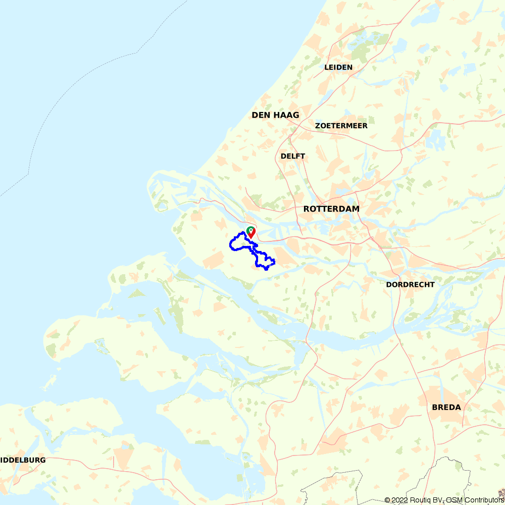 534936 Cycling through the polders around Spijkenisse