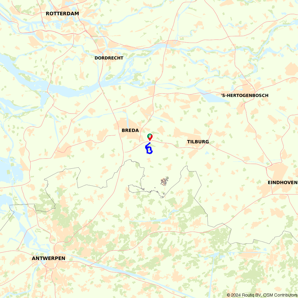 Snijders-Chaam - Gilze en Rijen - Hiking route | Route.nl