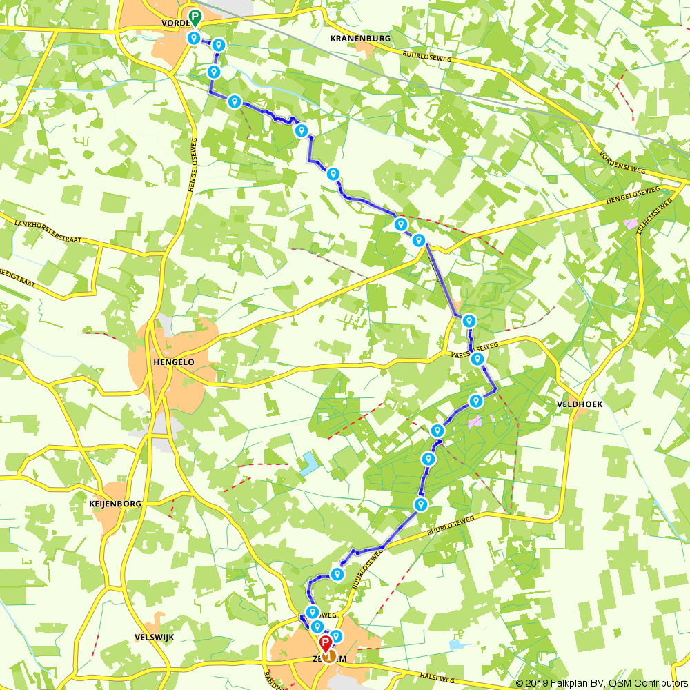 The fourteenth stage of the Pieterpad - Bronckhorst - Hiking route ...