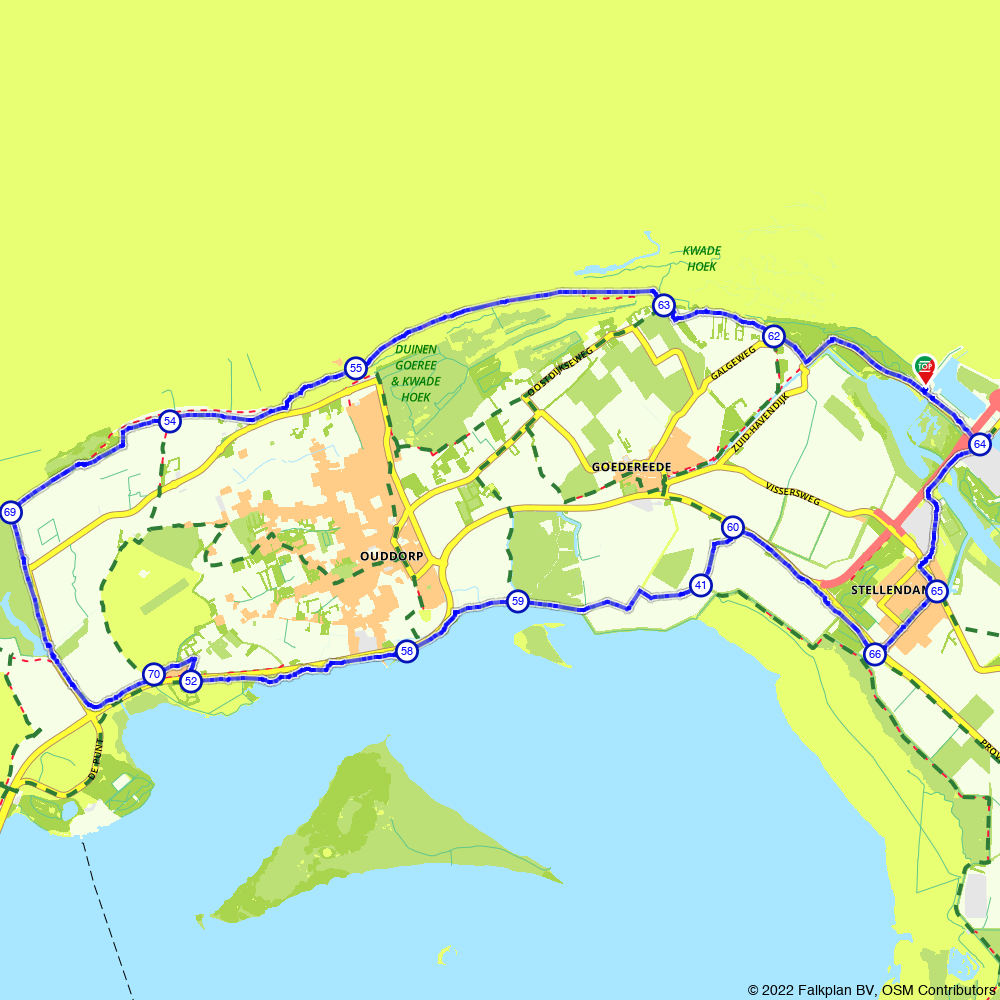 Goereese duinenroute door Stellendam - Goeree-Overflakkee - Fietsroute ...