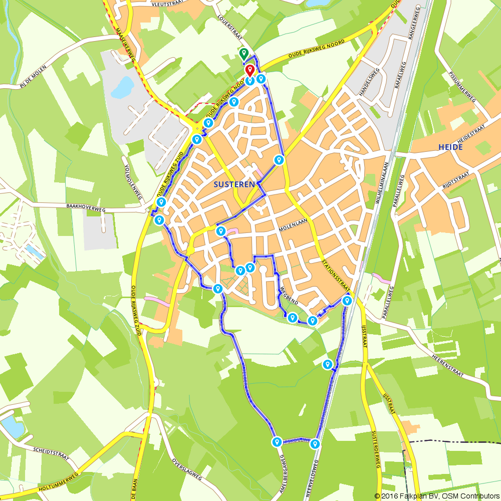 Routiq - 539135 Route through Susteren Rosus 7 Km 2017
