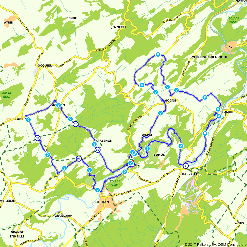 Discover the charm of Durbuy - Durbuy - Cycling route | Route.nl