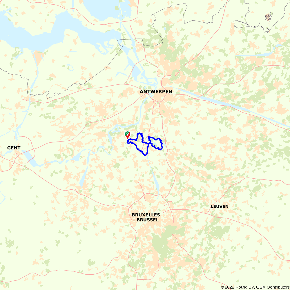 The Golden Devil Route - Puurs-Sint-Amands - Cycling route | Route.nl