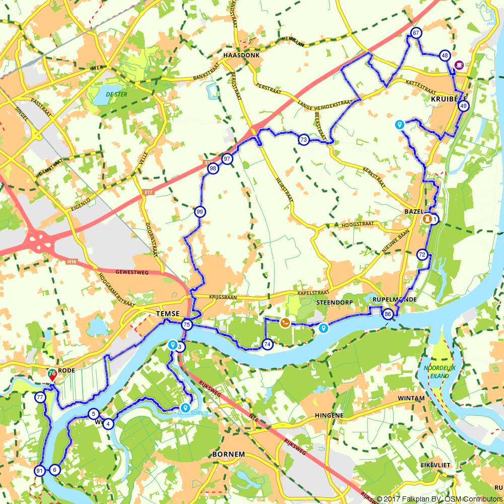 541067 Langs slikken en schorren