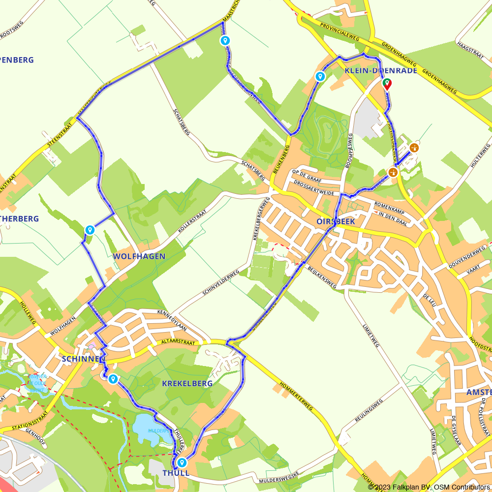 Walking through Oirsbeek and surroundings - Oirsbeek - Hiking route ...
