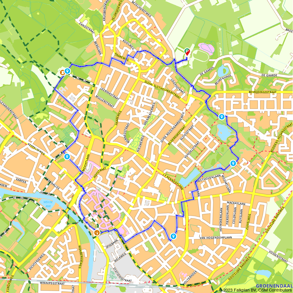 Walking through Doetinchem - Doetinchem - Hiking route | Route.nl