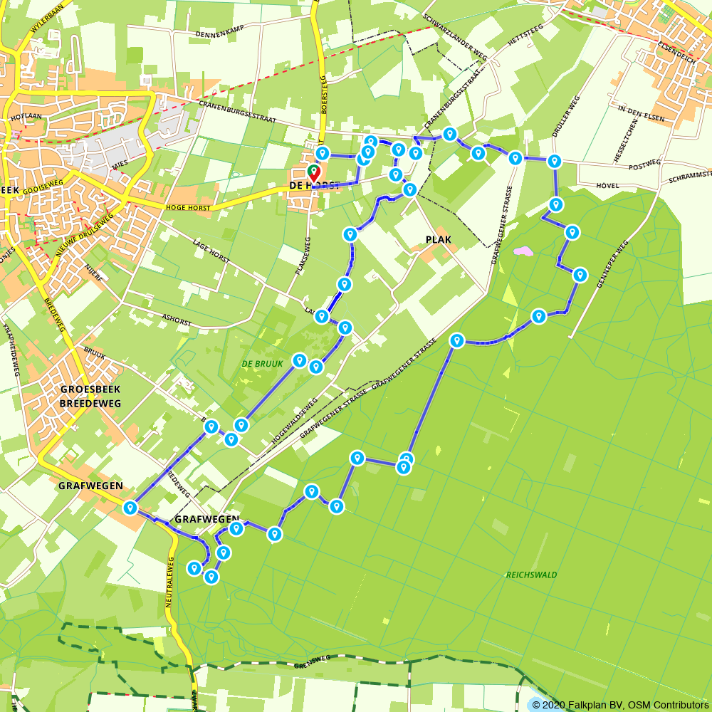 541781 Bart Walk along the Groesbeek through Reichswald and Bruuk