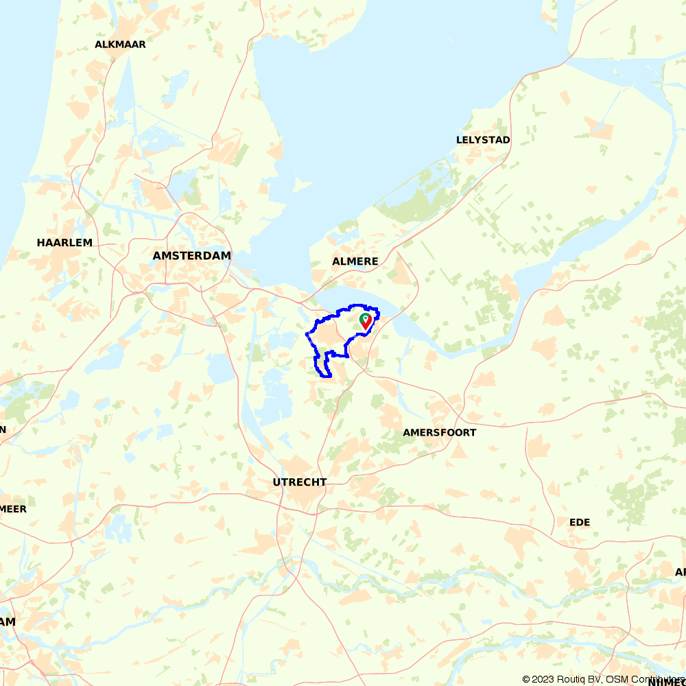 Gooimeer route ANWB - Blaricum - Cycling route | Route.nl