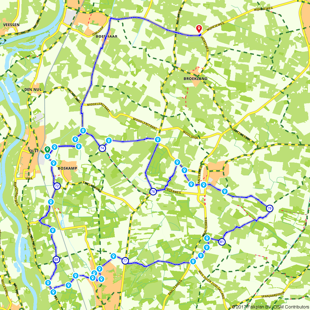 Estate route ANWB1 - Olst-Wijhe - Cycling route | Route.nl
