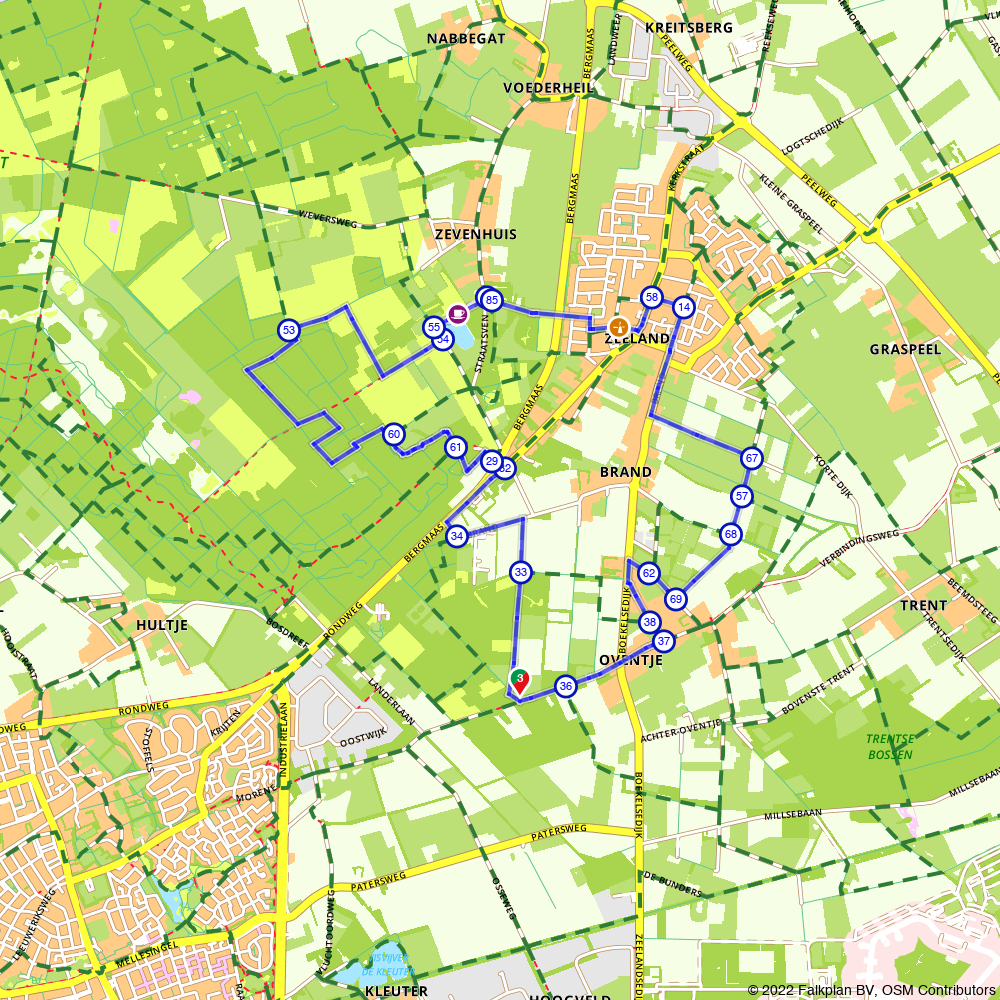 Walking through the Maashorst - Zeeland - Hiking route | Route.nl