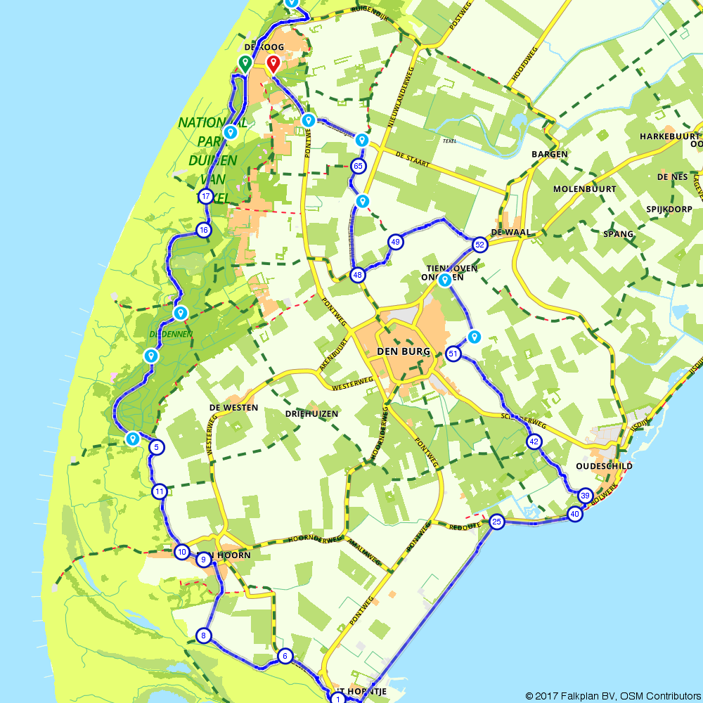 TEXEL | Route Den Hoorn-Oudeschild | 38.9 km - Texel - Cycling route ...
