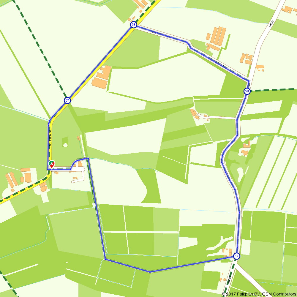 The Barendonk route - Cuijk - Hiking route | Route.nl