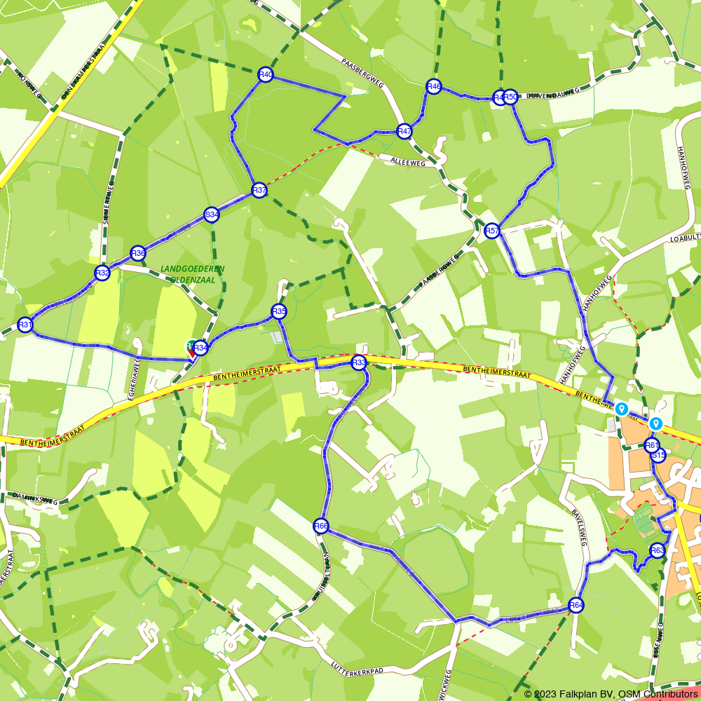 Walk from De Lutte to Egheria Estate - Losser - Hiking route | Route.nl