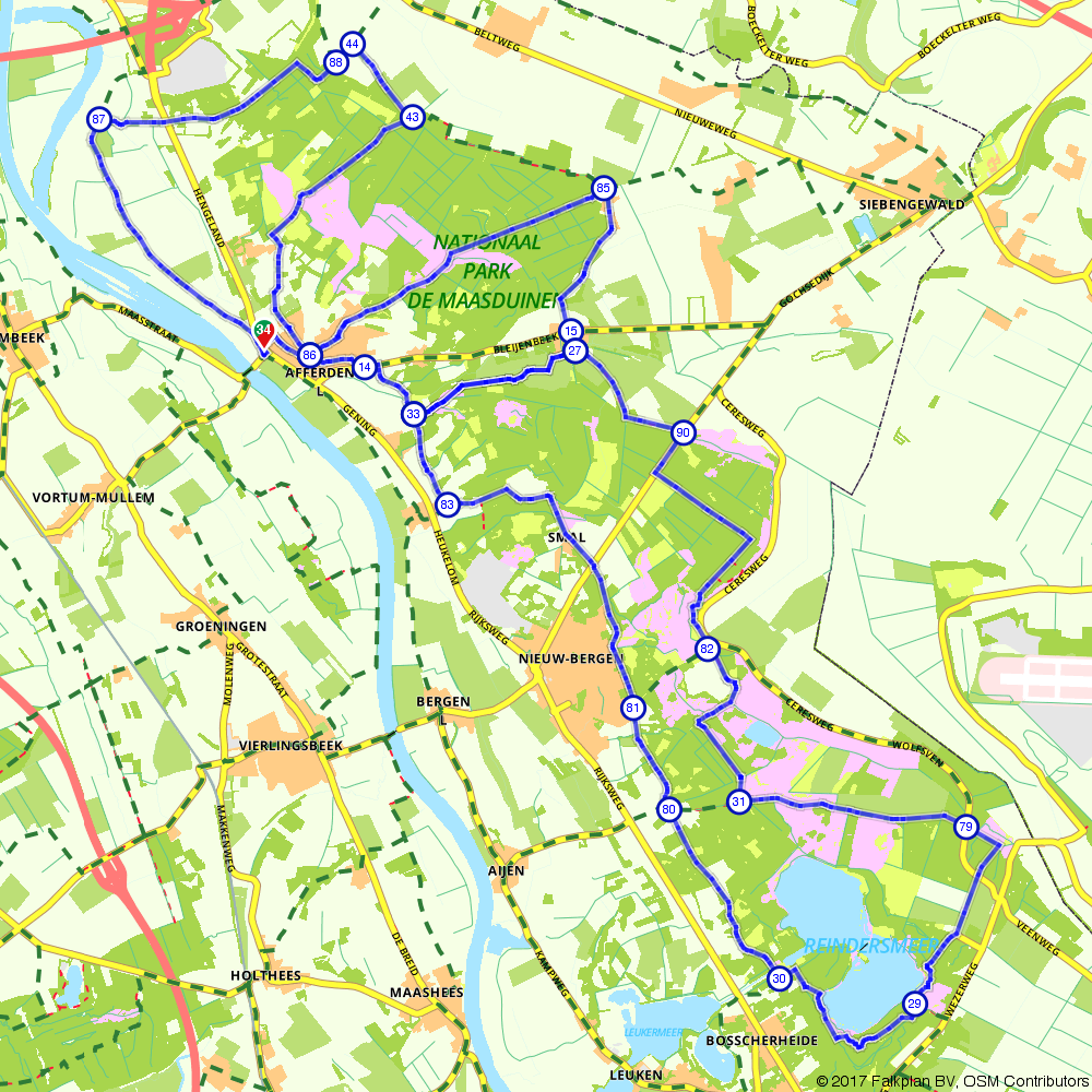 553955 Forest area between Afferden and Well, 46km