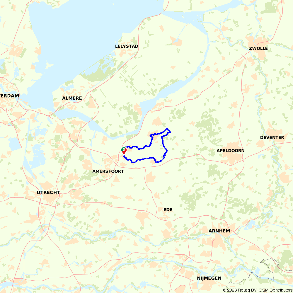 Enjoy Gelderland's greenery - Nijkerk - Cycling route | Route.nl