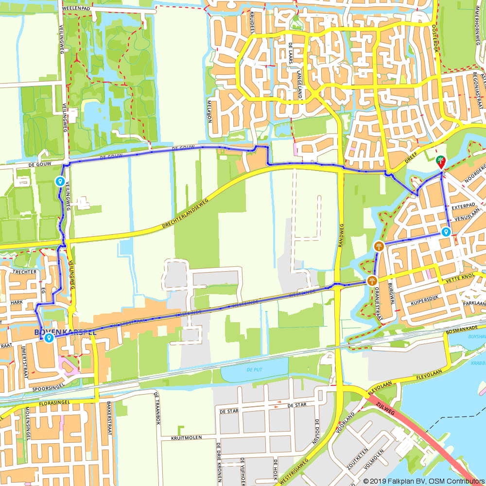 Along the water gates of Enkhuizen - Enkhuizen - Hiking route | Route.nl