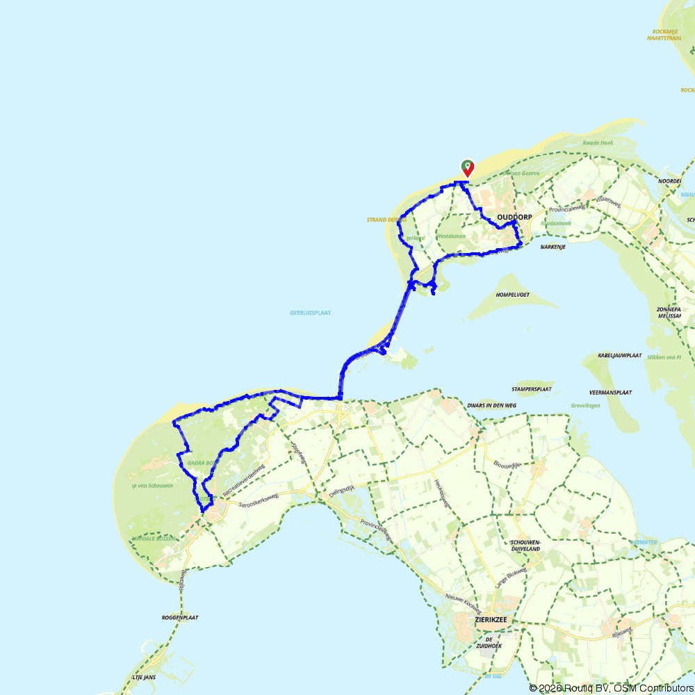 Brouwersdam route - nature reserves and encounter with seals - Goeree ...