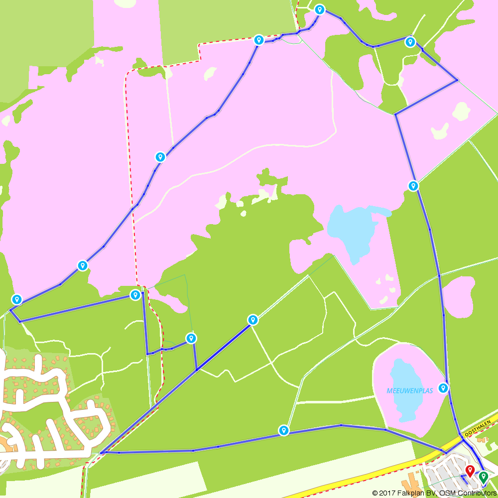 The Groote Zand near Hooghalen - Midden-Drenthe - Hiking route | Route.nl