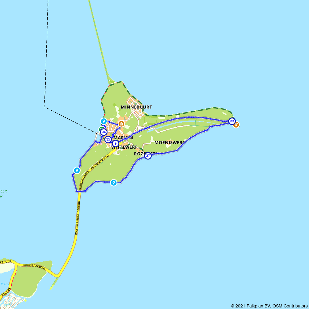 Beautiful Marken - Waterland - Hiking route | Route.nl