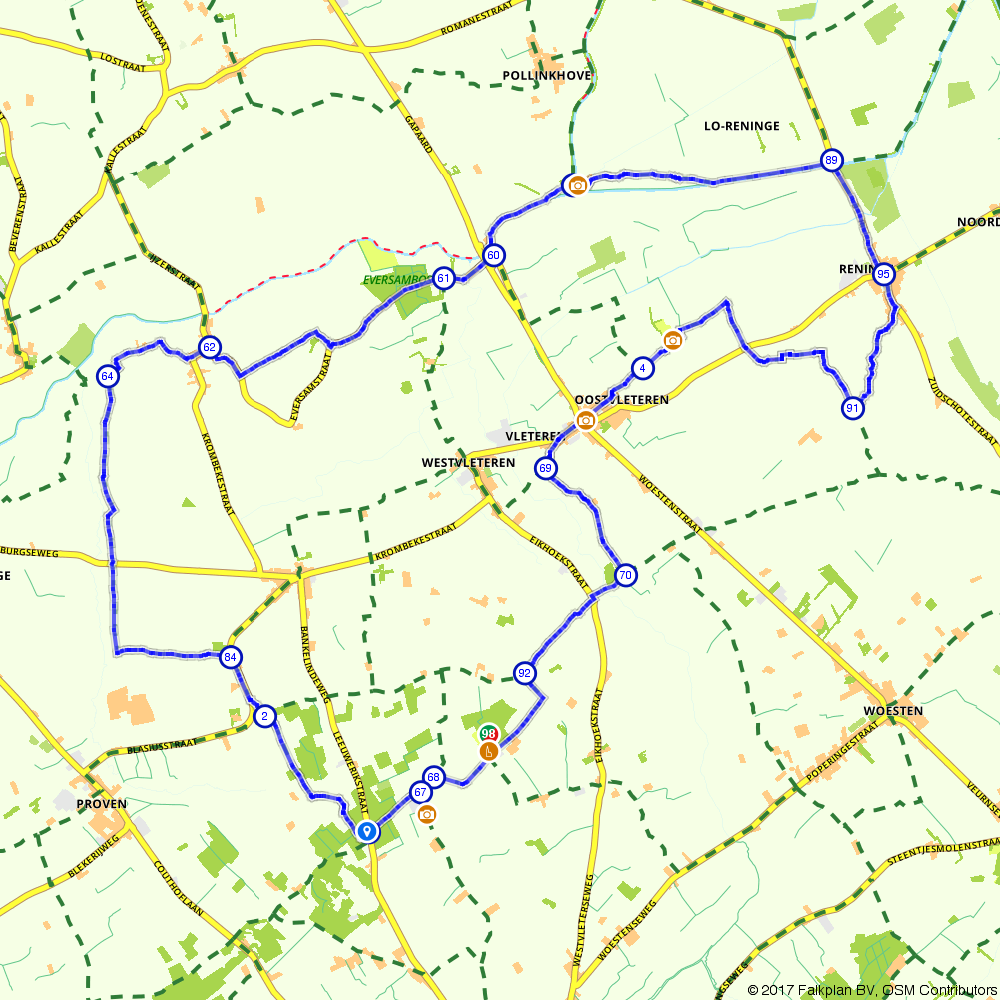 Beer bike route through Vleteren, Alveringem and Lo-Reninge - Vleteren ...