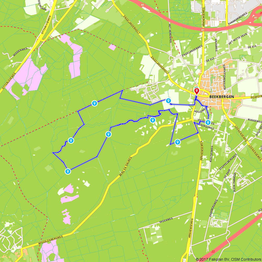 561288 Route through Beekbergen