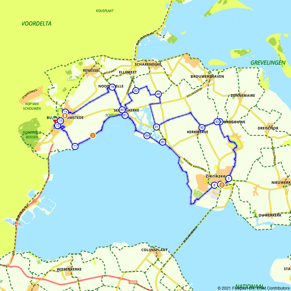 Rondje Zierikzee vanuit Burgh-Haamstede - Schouwen-Duiveland ...