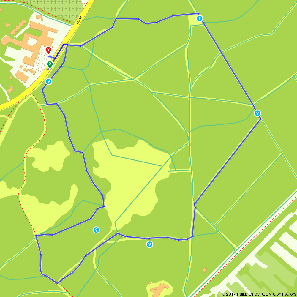 Route through Driebergen-Rijsenburg - Utrechtse Heuvelrug - Hiking ...