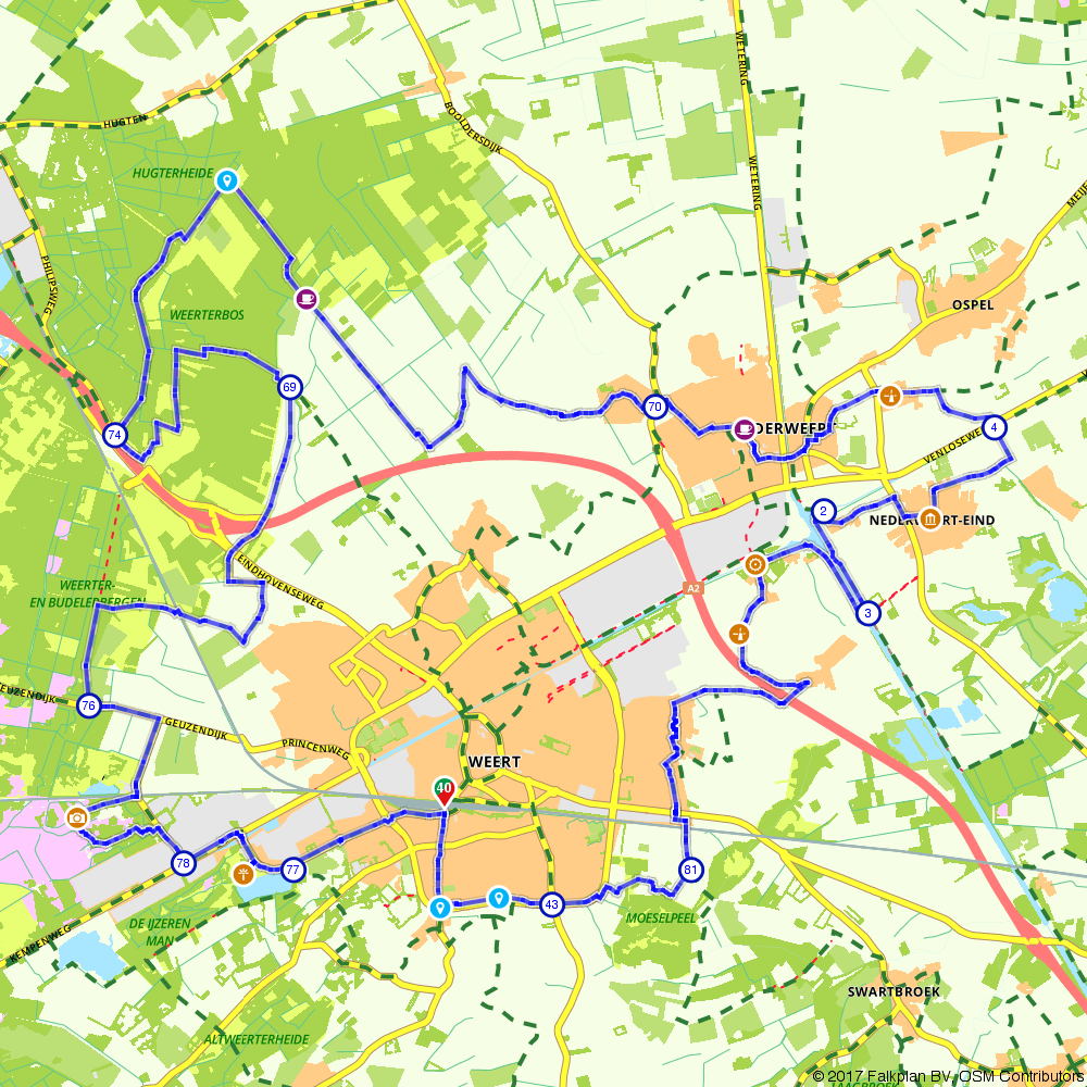 Historical Weerterland cycle route - Weert - Cycling route | Route.nl
