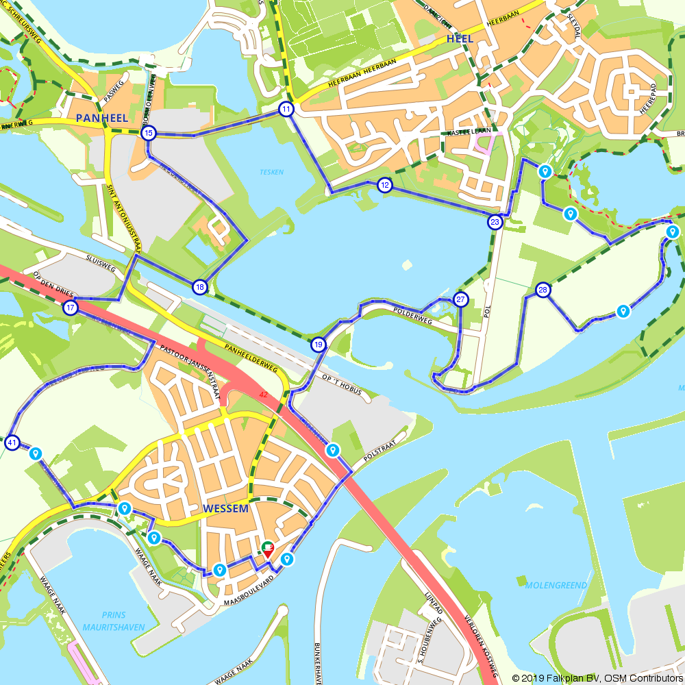 A walk around Wessem - Maasgouw - Hiking route | Route.nl