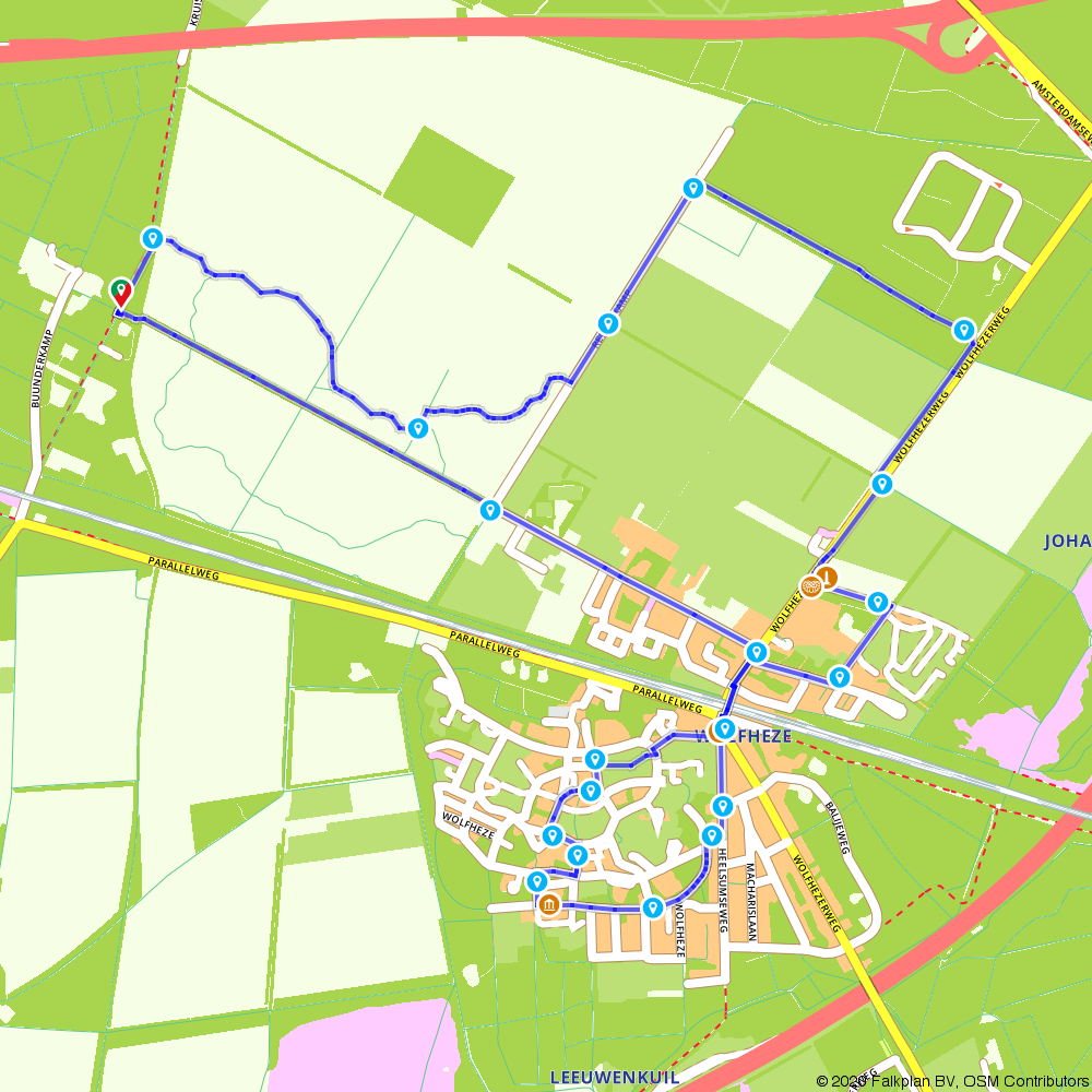 570596 Walking through Wolfheze