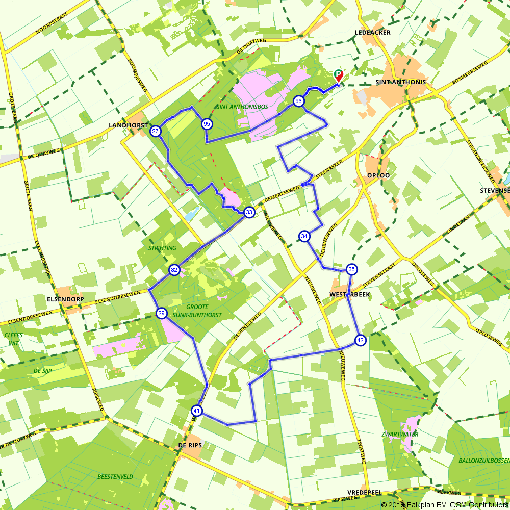 Sint Anthonis Forestry - Sint Anthonis - Cycling route | Route.nl