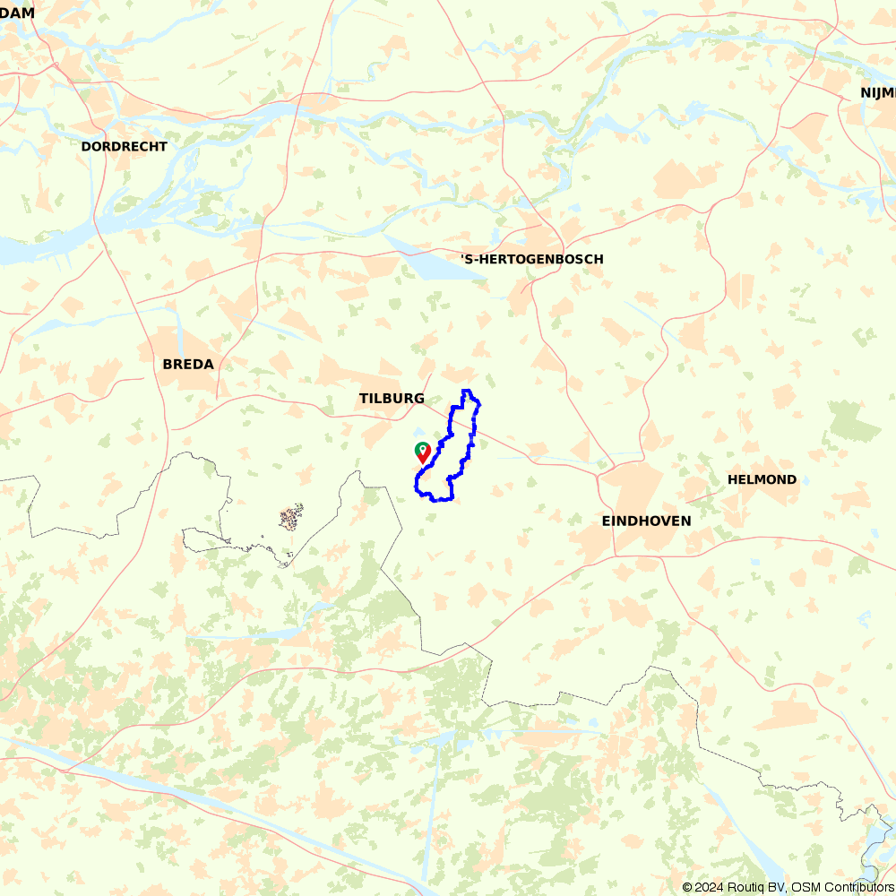 The charm of Hilvarenbeek - Hilvarenbeek - Cycling route | Route.nl