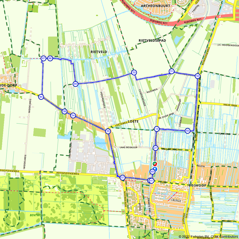 Walking through the polders near Boskoop - Alphen aan den Rijn - Hiking ...