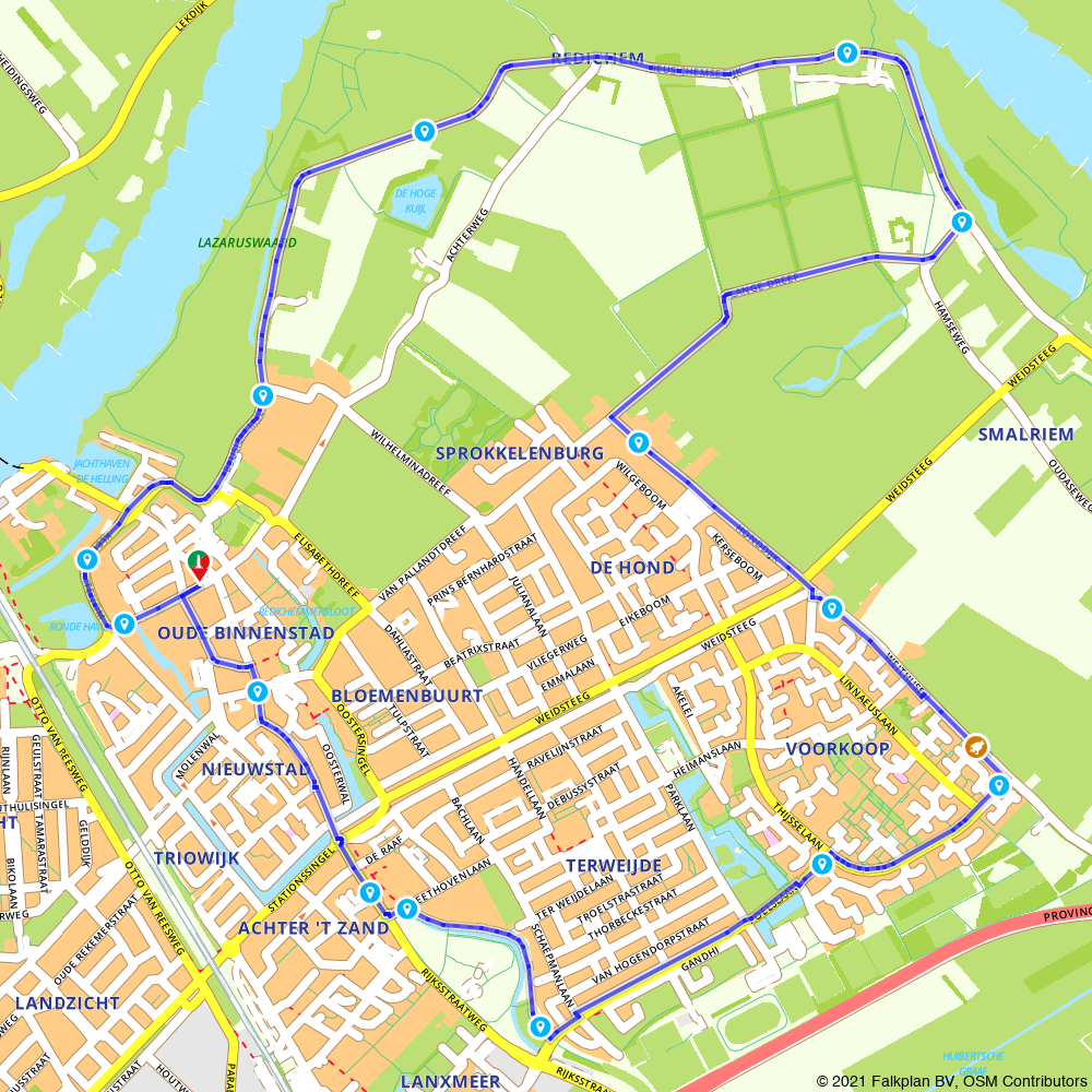 576187 Walking through Culemborg