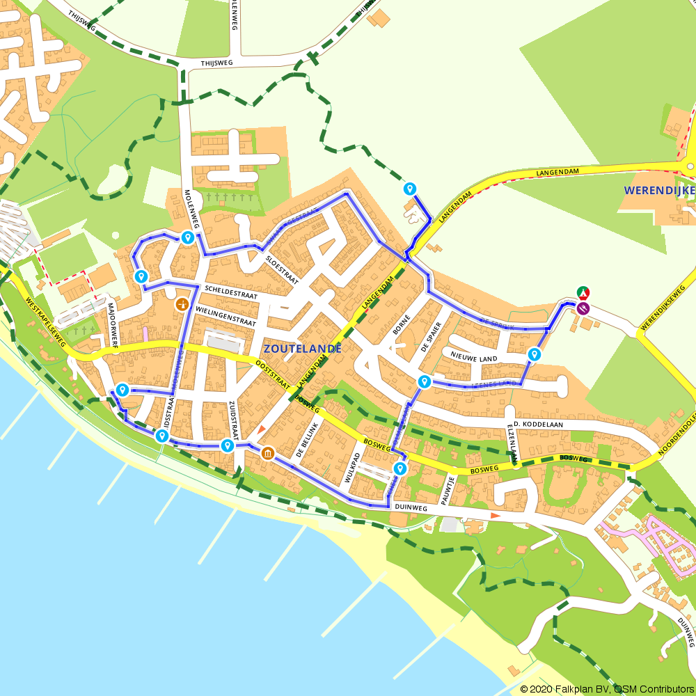 Een ommetje Zoutelande - Veere - Wandelroute | Route.nl