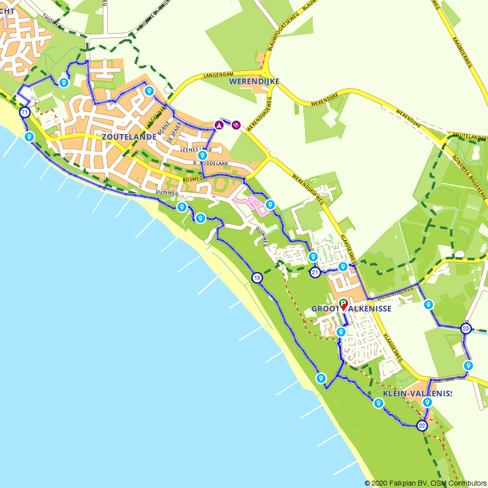 Spaziergang durch die Dünen von Zoutelande - Veere - Wanderung | Route.nl