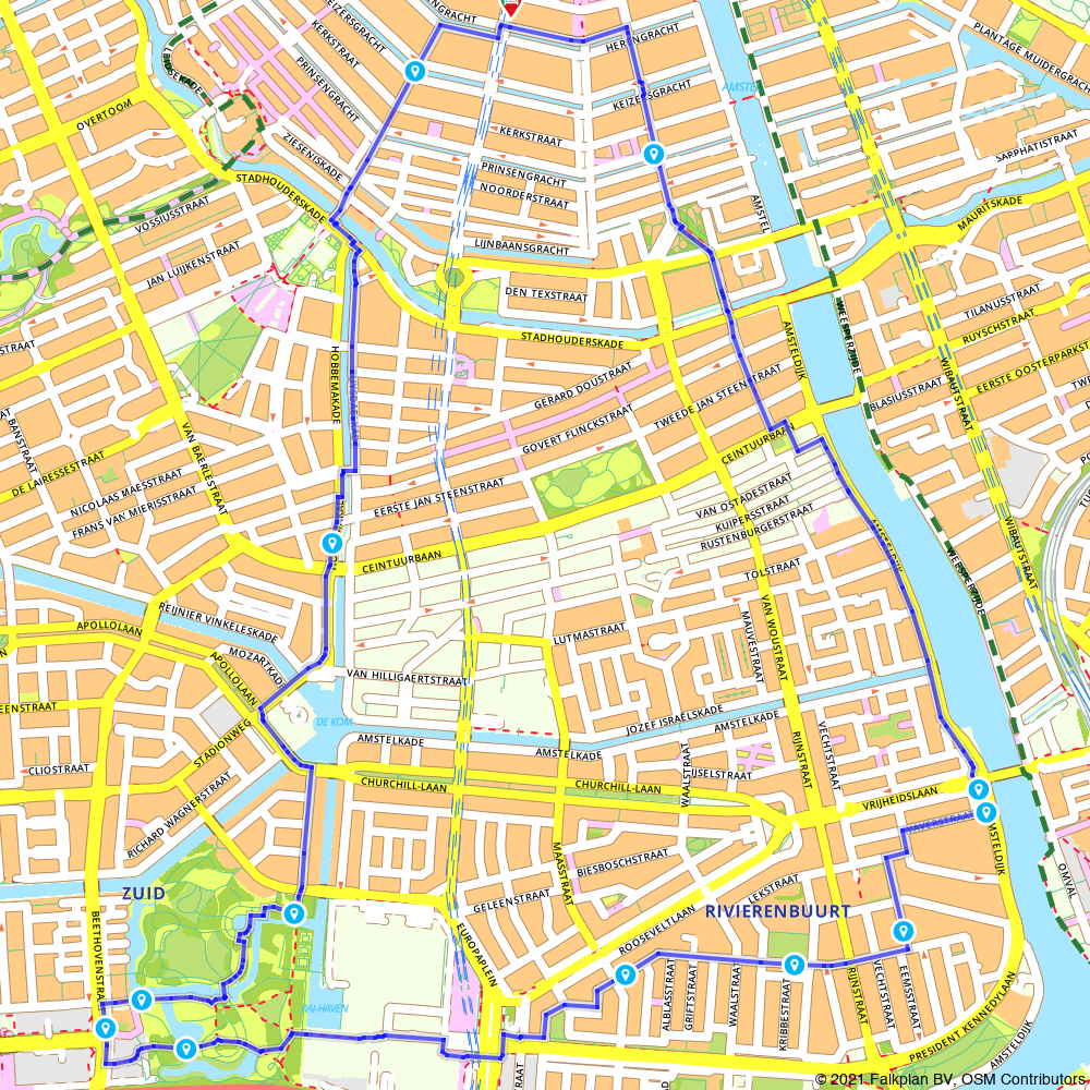 Wandelen door de Grachtengordel, de Pijp en de Rivierenbuurt ...