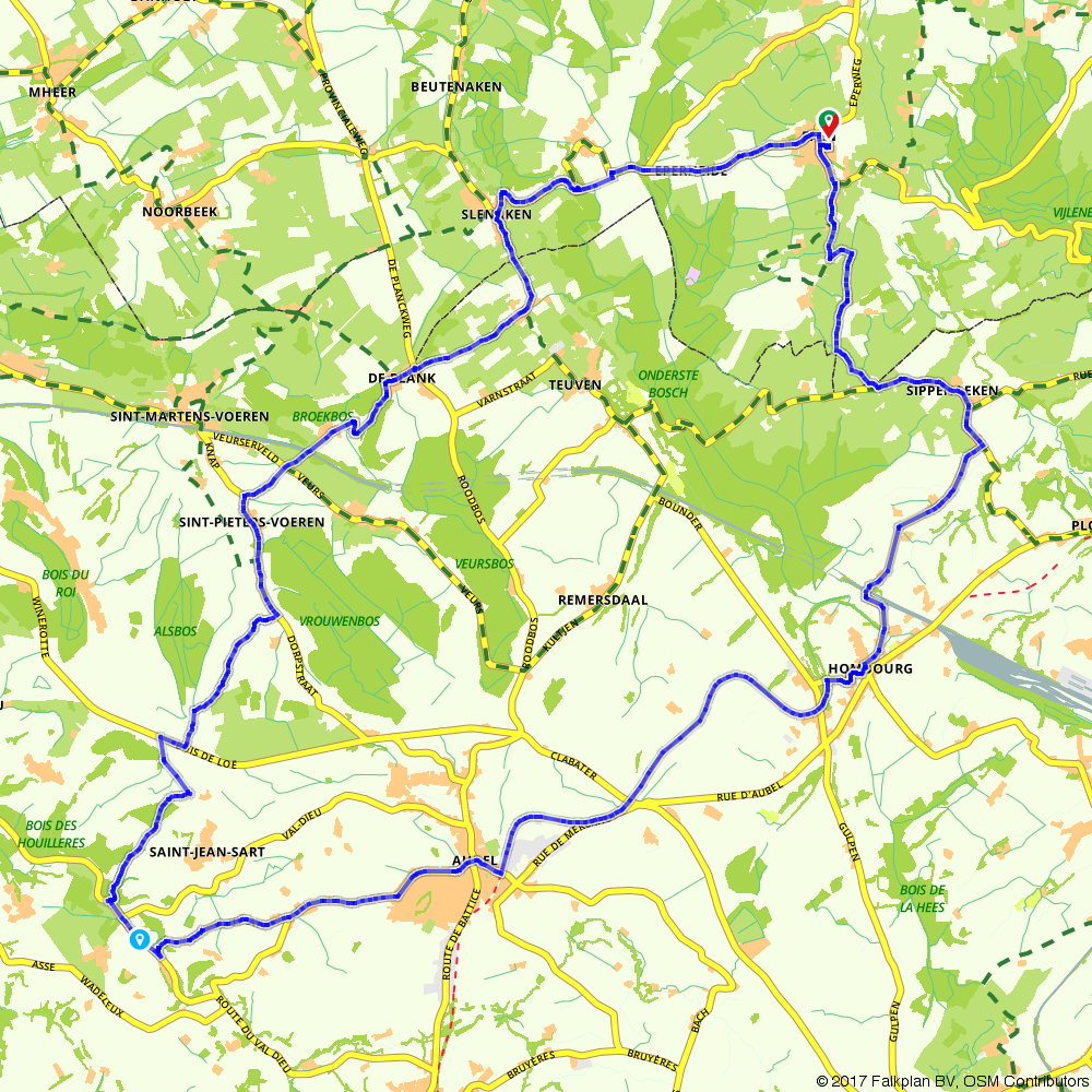 Tour of Val-dieu - Gulpen-Wittem - Cycling route | Route.nl