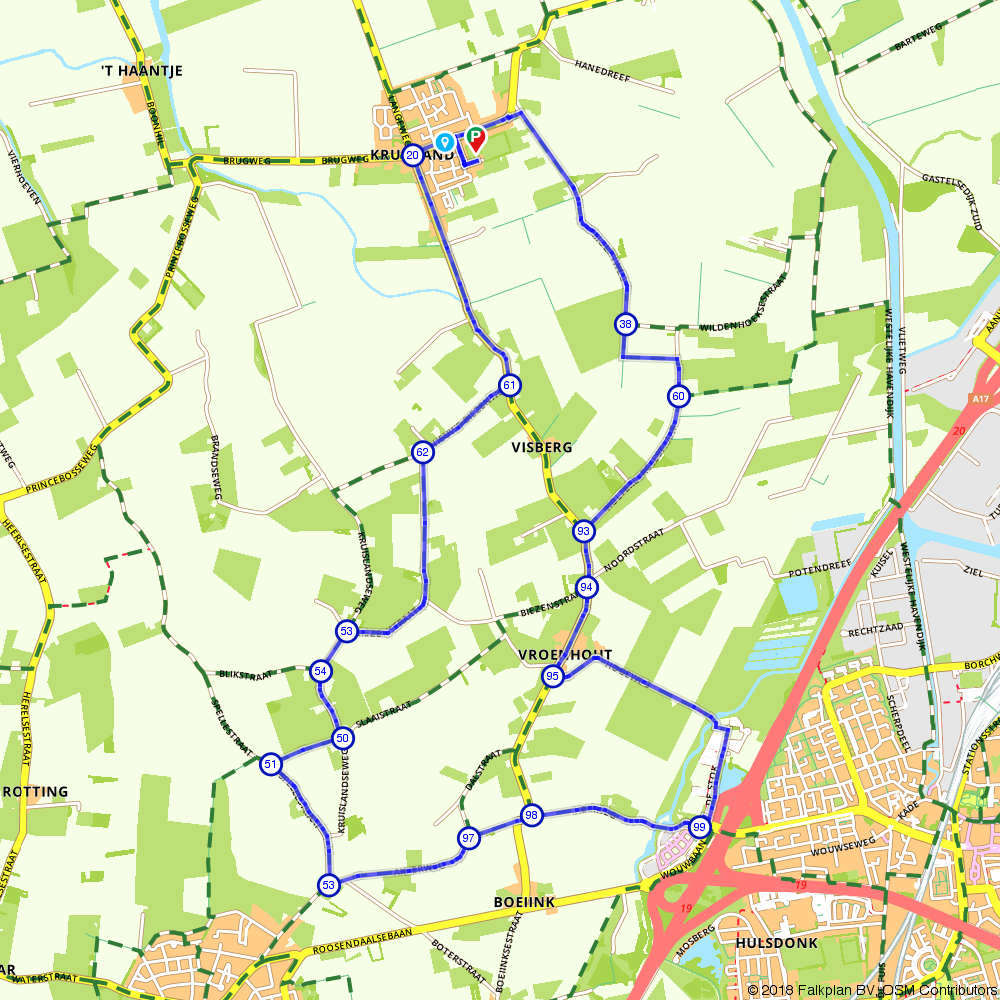 Walking through the countryside of Kruisland - Steenbergen - Hiking ...