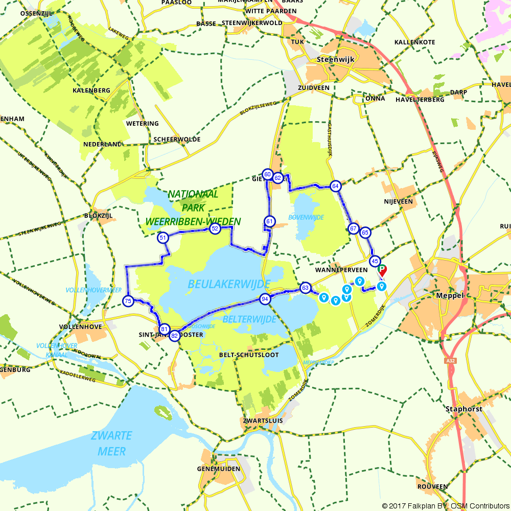 Omgeving Meppel - Meppel - Fietsroute | Route.nl