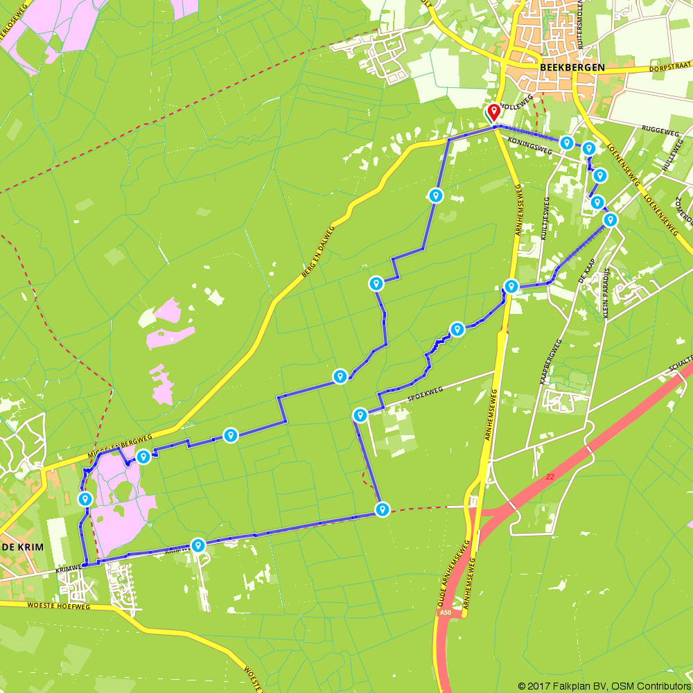 596566 Route through Beekbergen