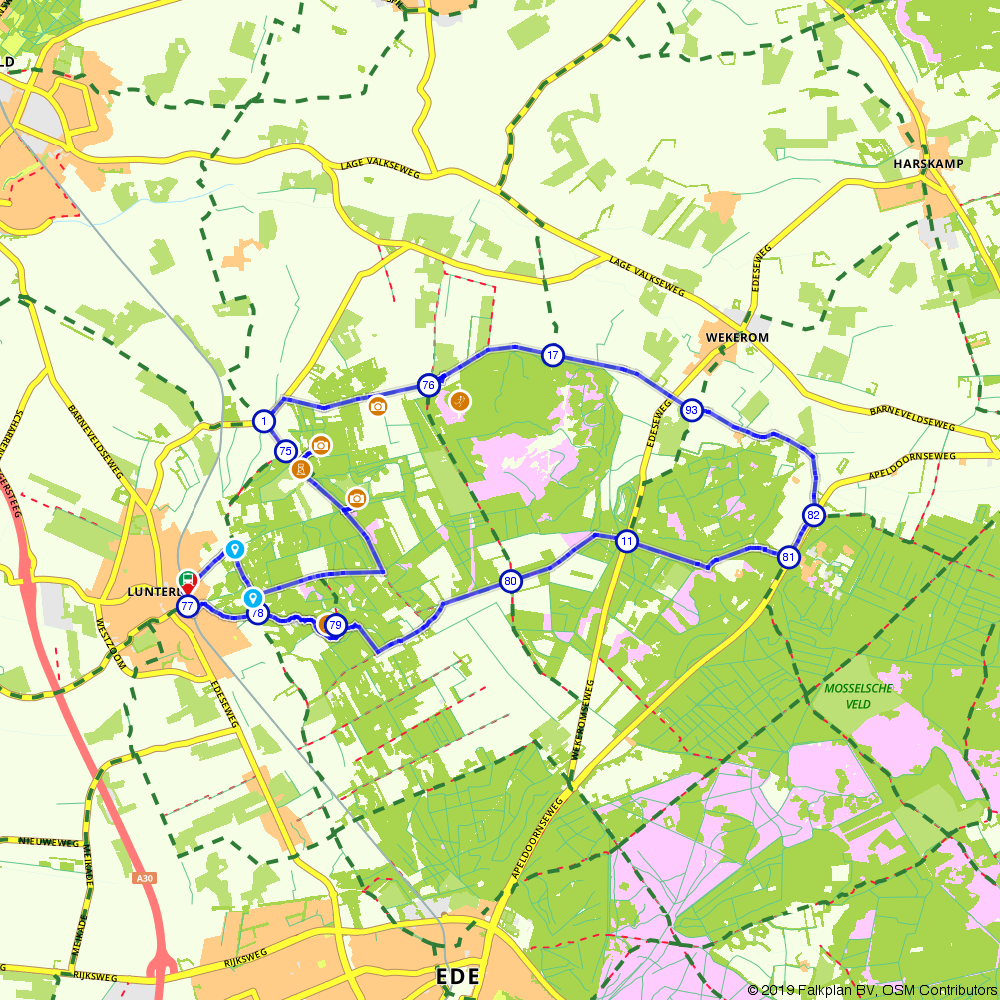 Cycle to the Center of the Netherlands - Ede - Cycling route | Route.nl